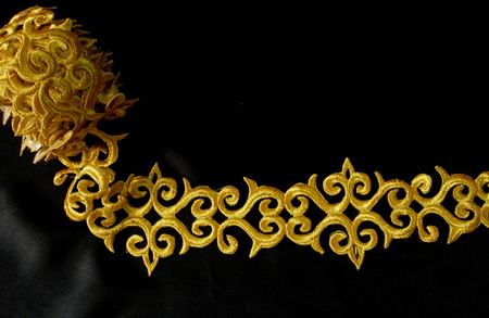 Metallic Trim Applique Patch