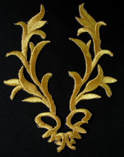 Metallic Trim Applique Patch