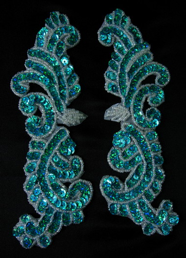 NK191 Multicolor Stones Jewel Collar Neck V Applique Motif [NK191] - $8 ...