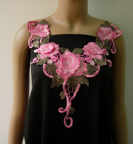 Neckline, Collar : Angeltrim supply sequin bead applique, venice ...